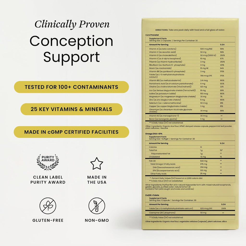 Conception prenatal vitamins for women