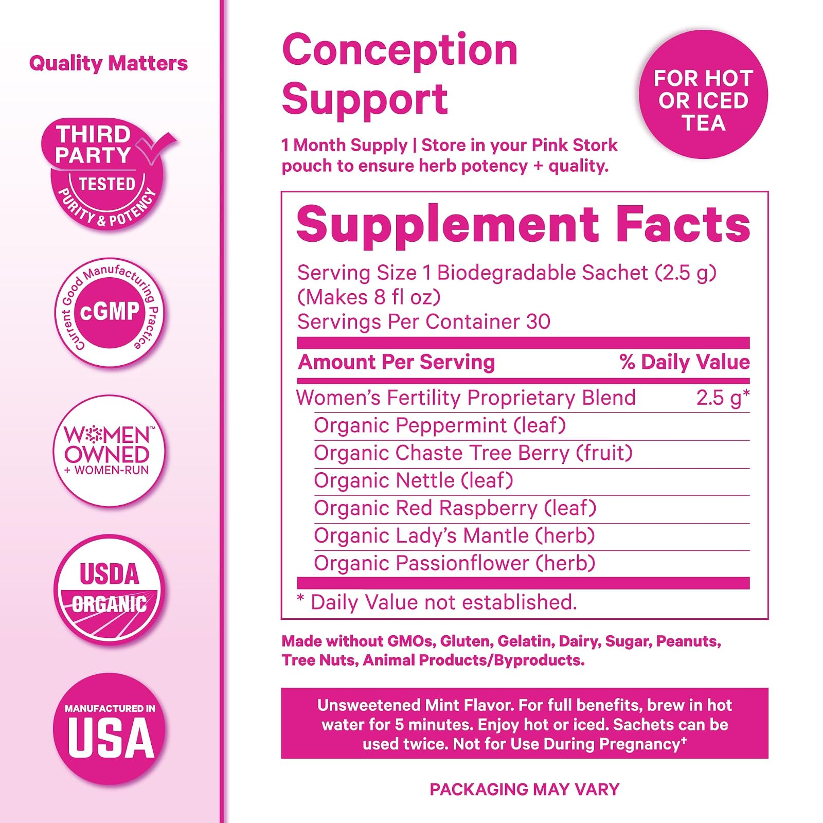 conception tea for hopeful mothers