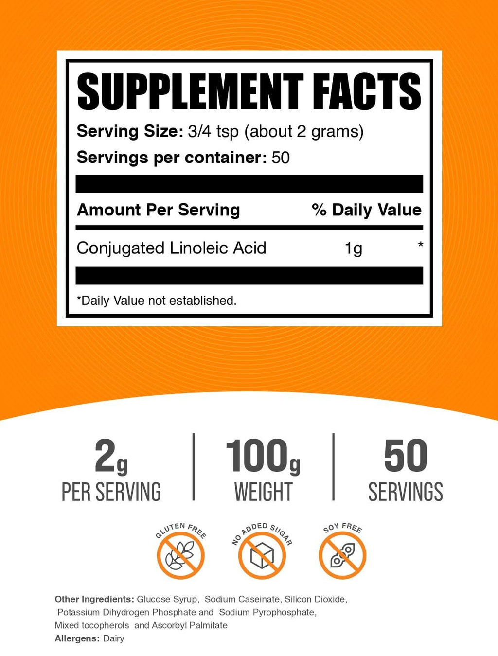 Conjugated Linoleic Acid supplement for fitness