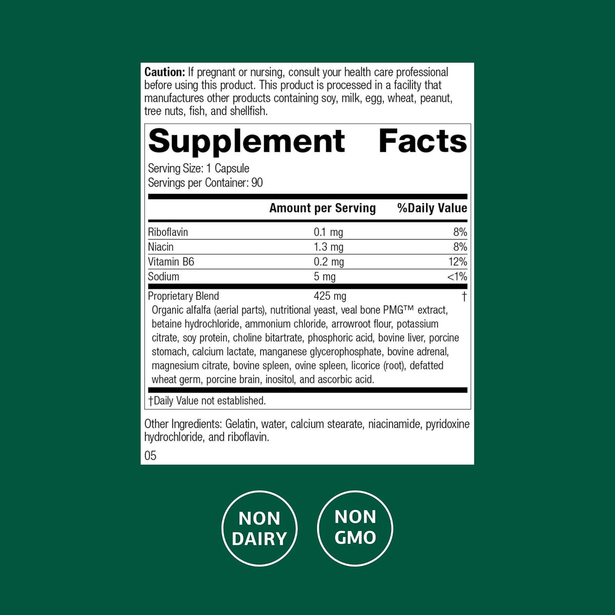 connective tissue support capsules