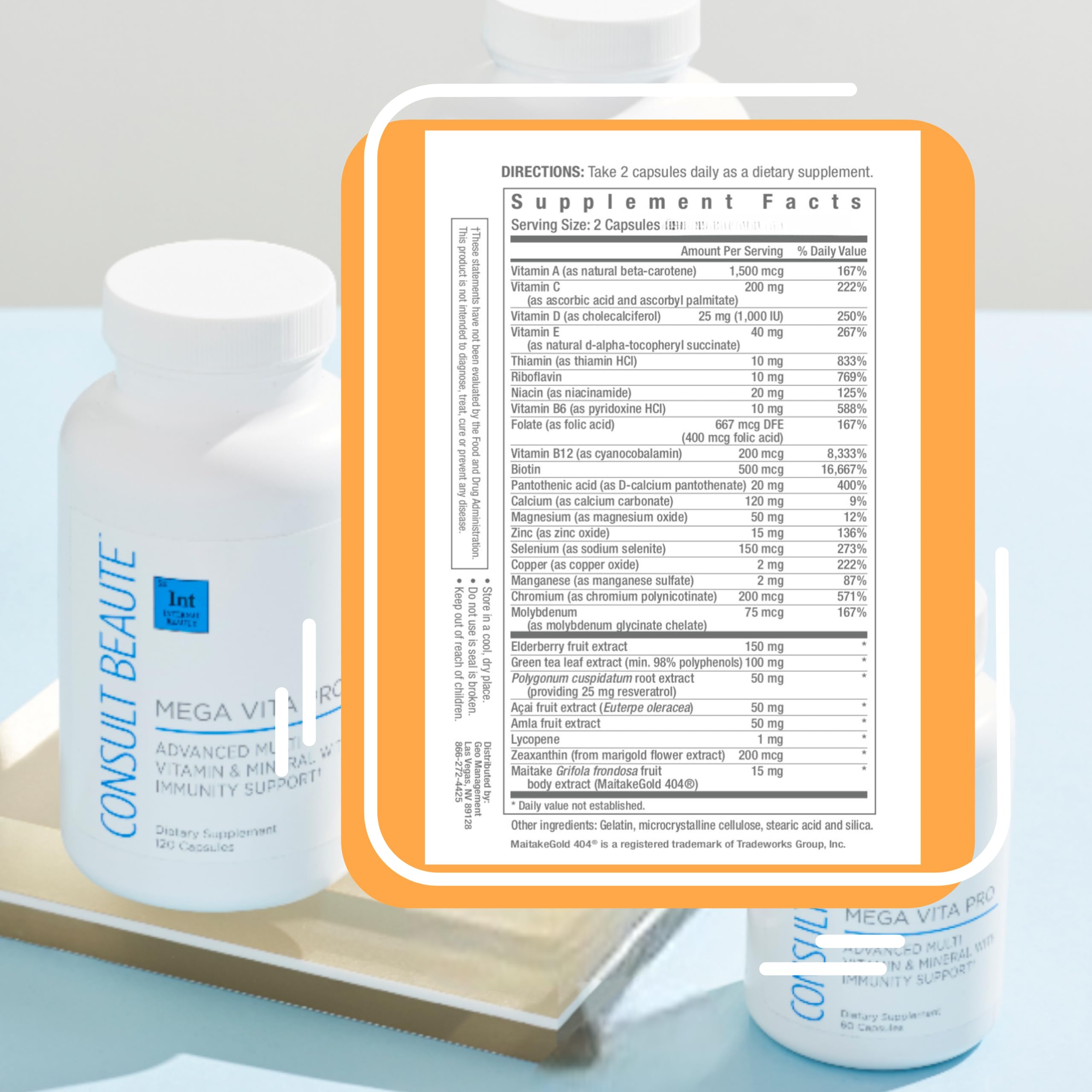 Consult Beaute Mega nutritional supplement