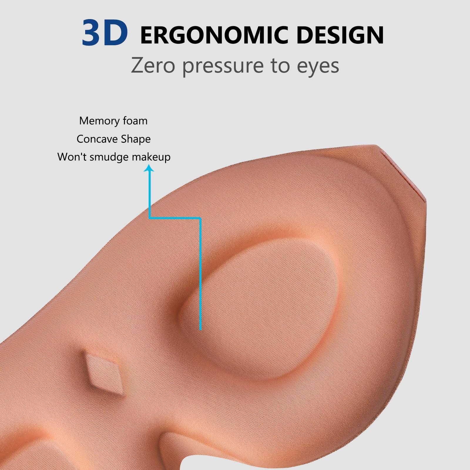 contoured eye cups for comfort