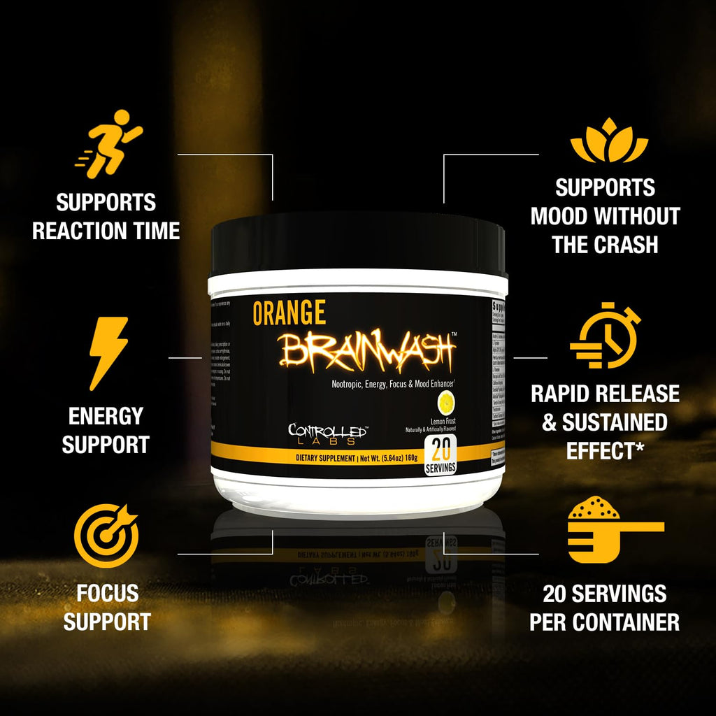 CONTROLLED LABS Orange Brainwash endurance supplement