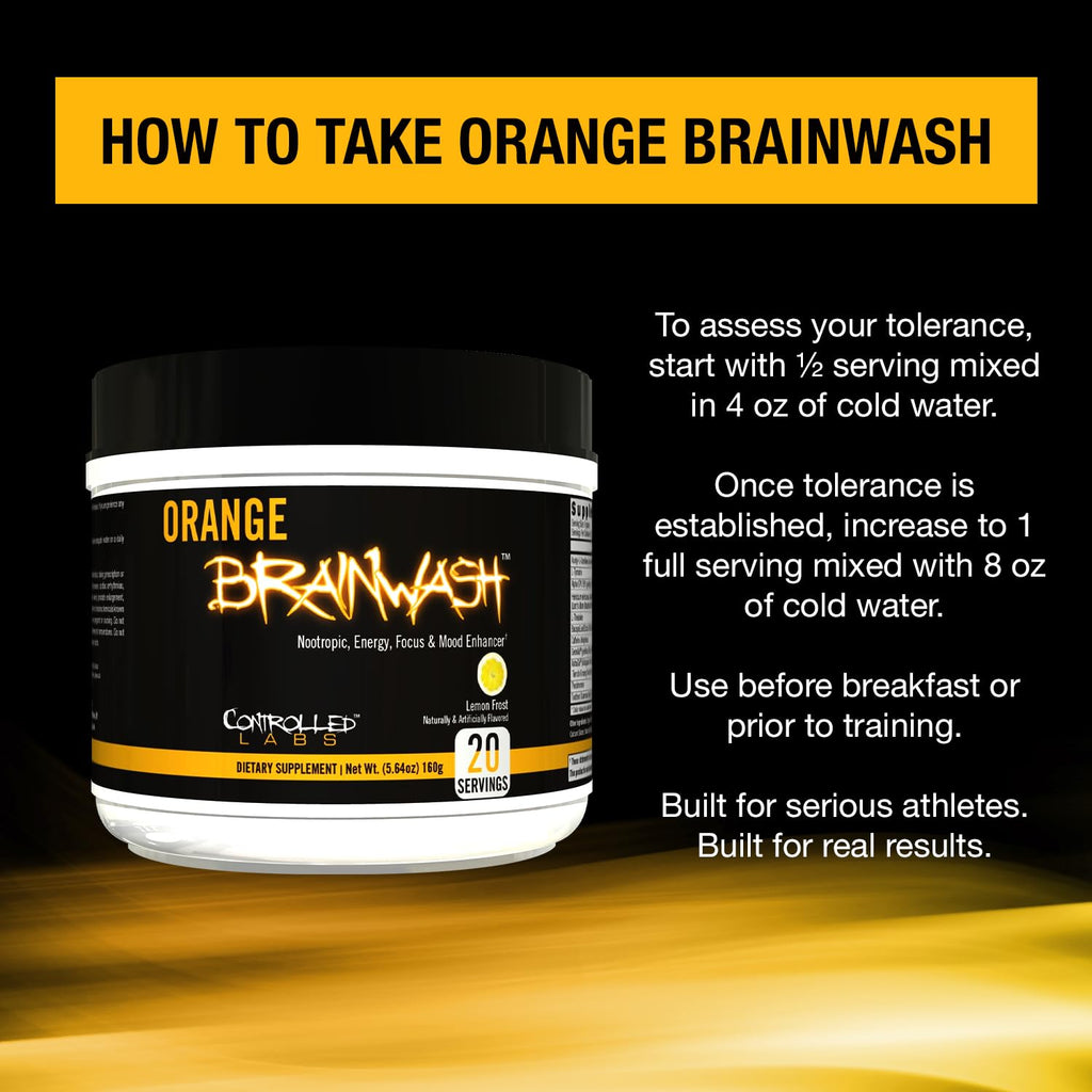 CONTROLLED LABS Orange Brainwash mental focus formula