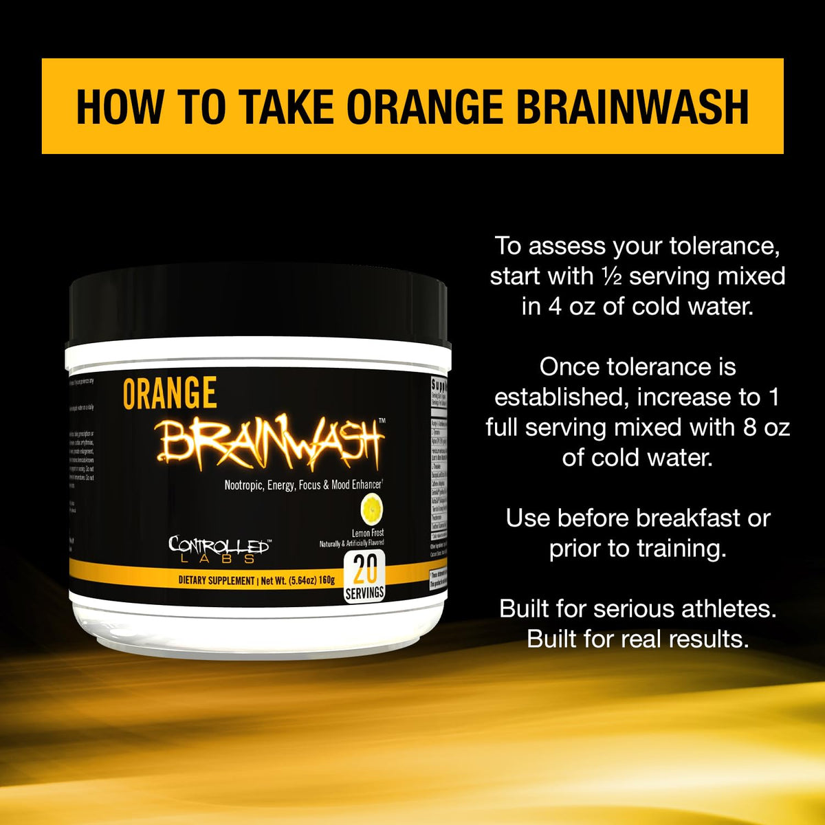 CONTROLLED LABS Orange Brainwash mental focus formula