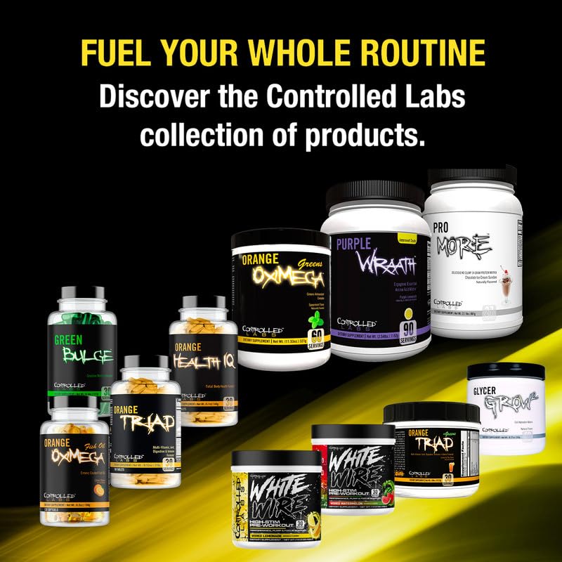 CONTROLLED LABS pre-workout powder with great taste
