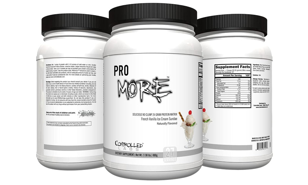 CONTROLLED LABS PROmore Protein Powder 24g serving size