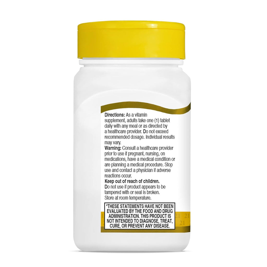 Convenient 110 tablets for daily use