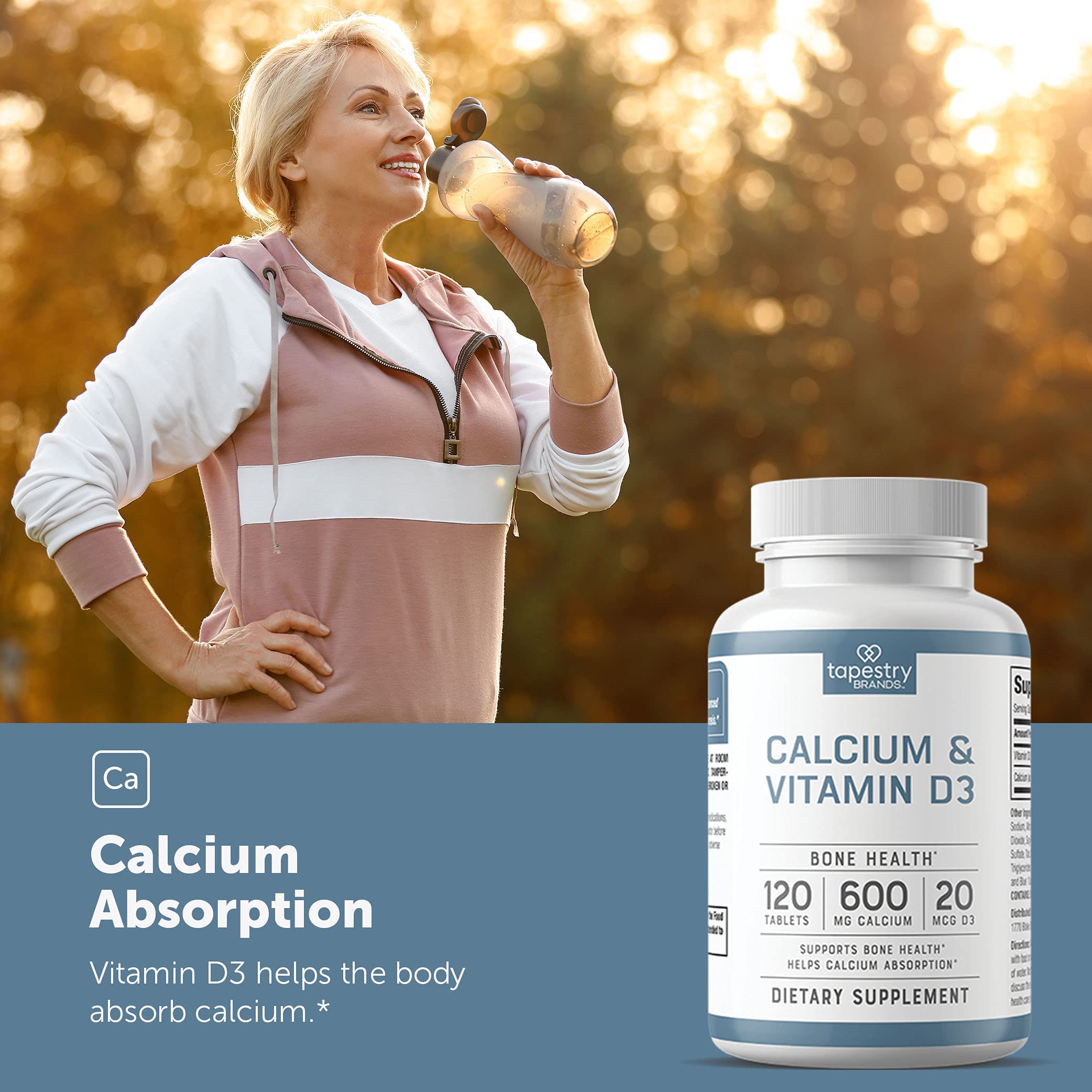 Convenient 120-day vitamin supply