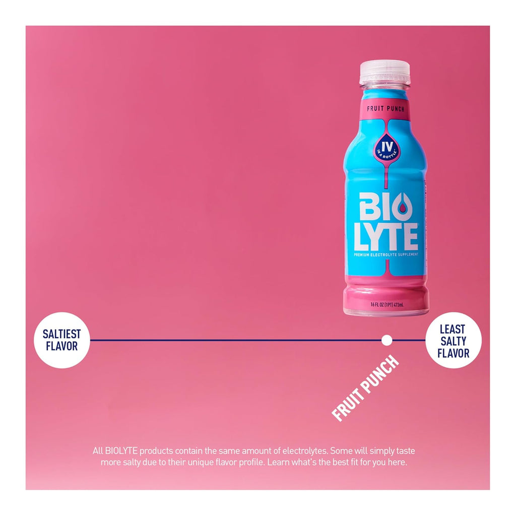 Convenient 16 fl oz electrolyte bottles