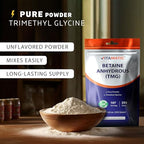 Convenient 167 servings of betaine powder