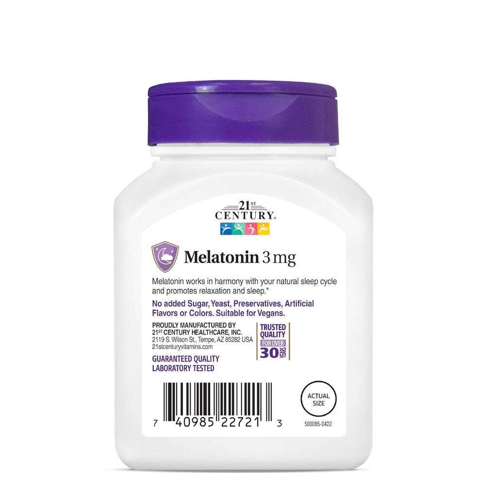 Convenient 200 count sleep aid tablets
