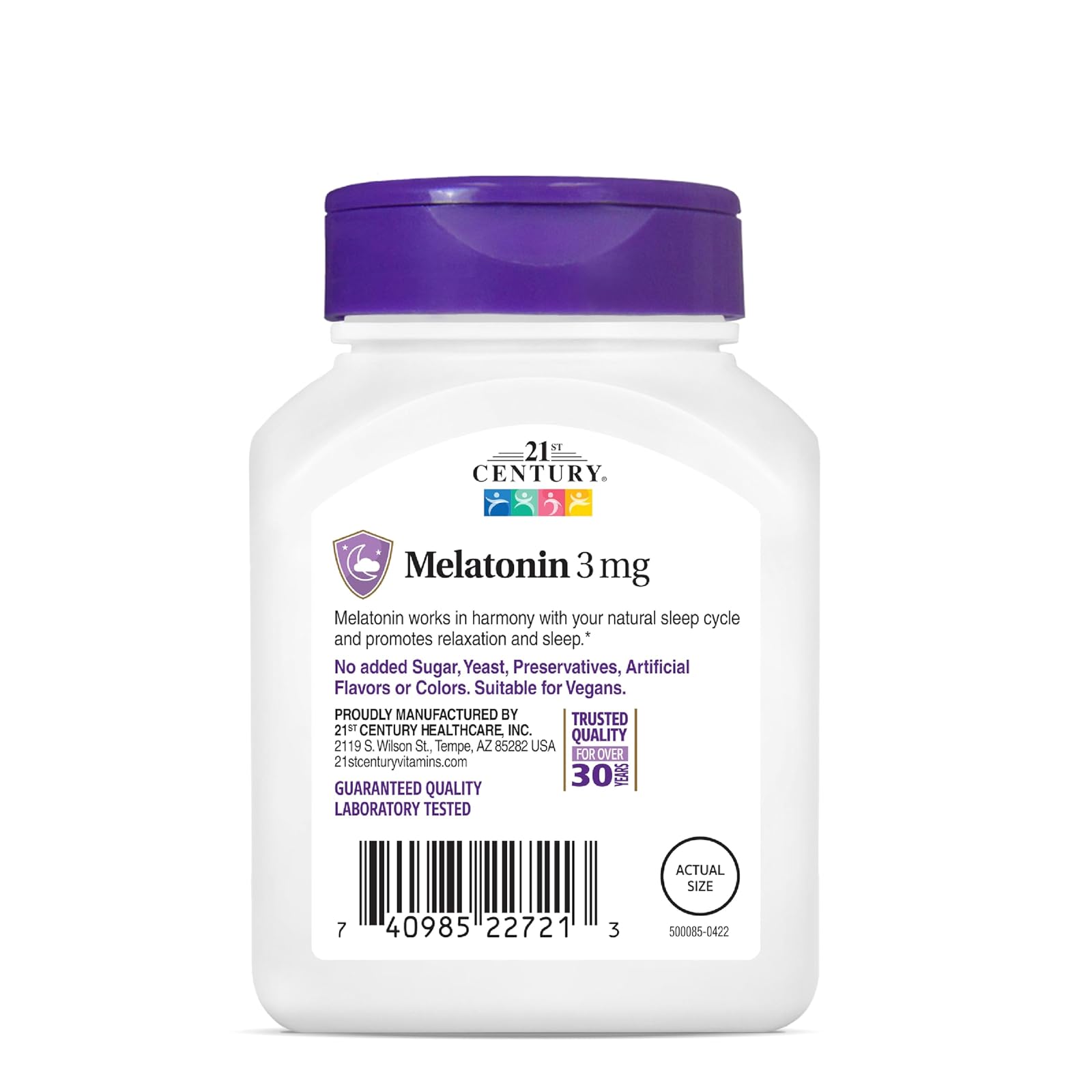 Convenient 200 count sleep aid tablets