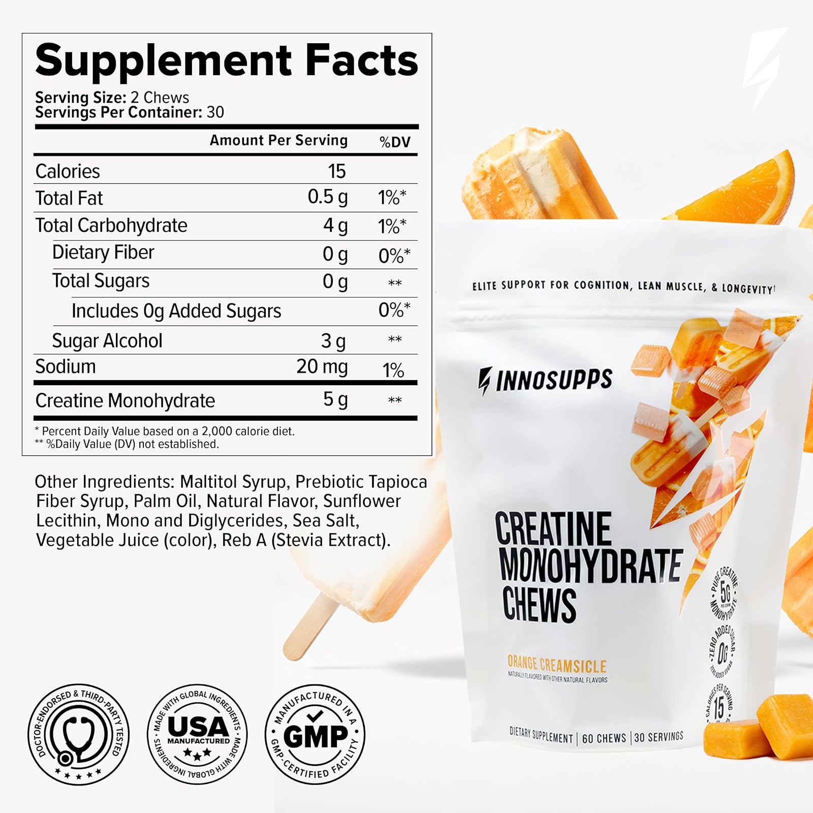 convenient 30 count creatine gummies