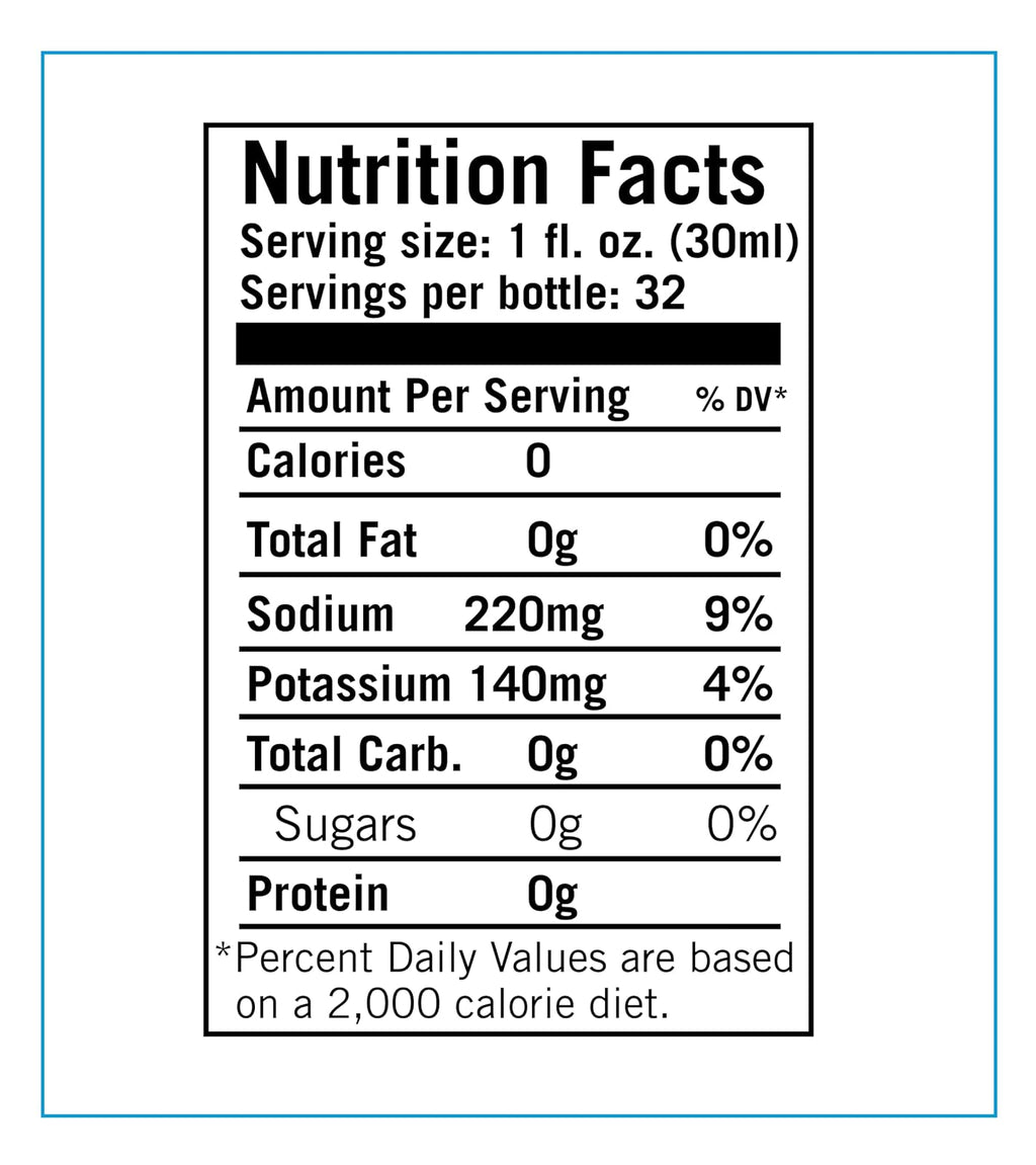Convenient 32 oz electrolyte solution