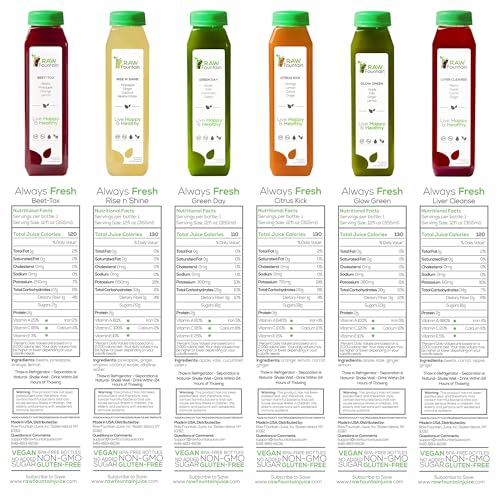 convenient 6 bottle juice pack