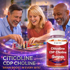 Convenient 60 count Citicoline gummy bottle