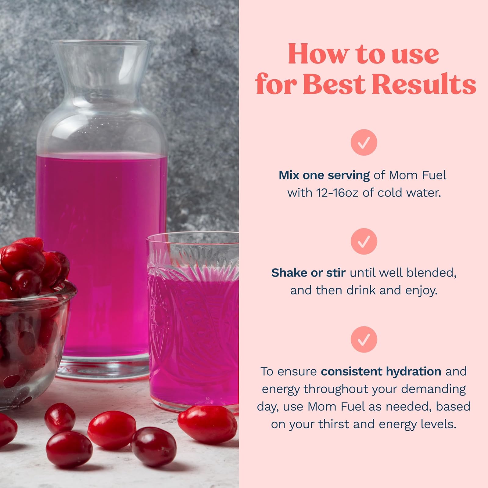 convenient 8 pack electrolyte drink mix