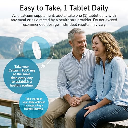 Convenient 90 count calcium tablets