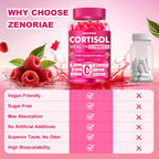 Convenient 90 count cortisol gummies
