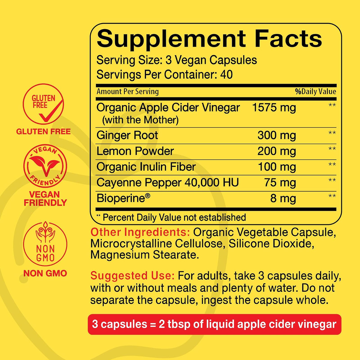 convenient apple cider vinegar daily dose