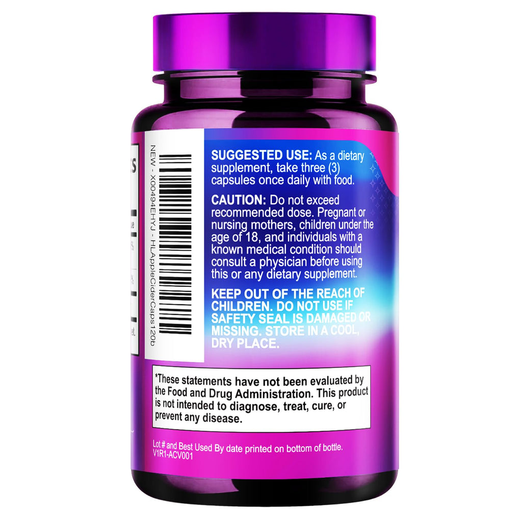 Convenient apple cider vinegar supplement