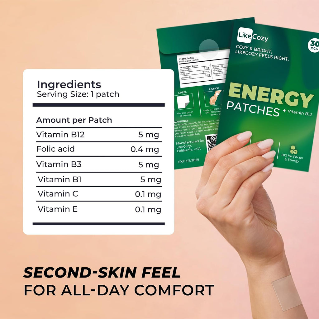 Convenient B-Complex vitamin patches