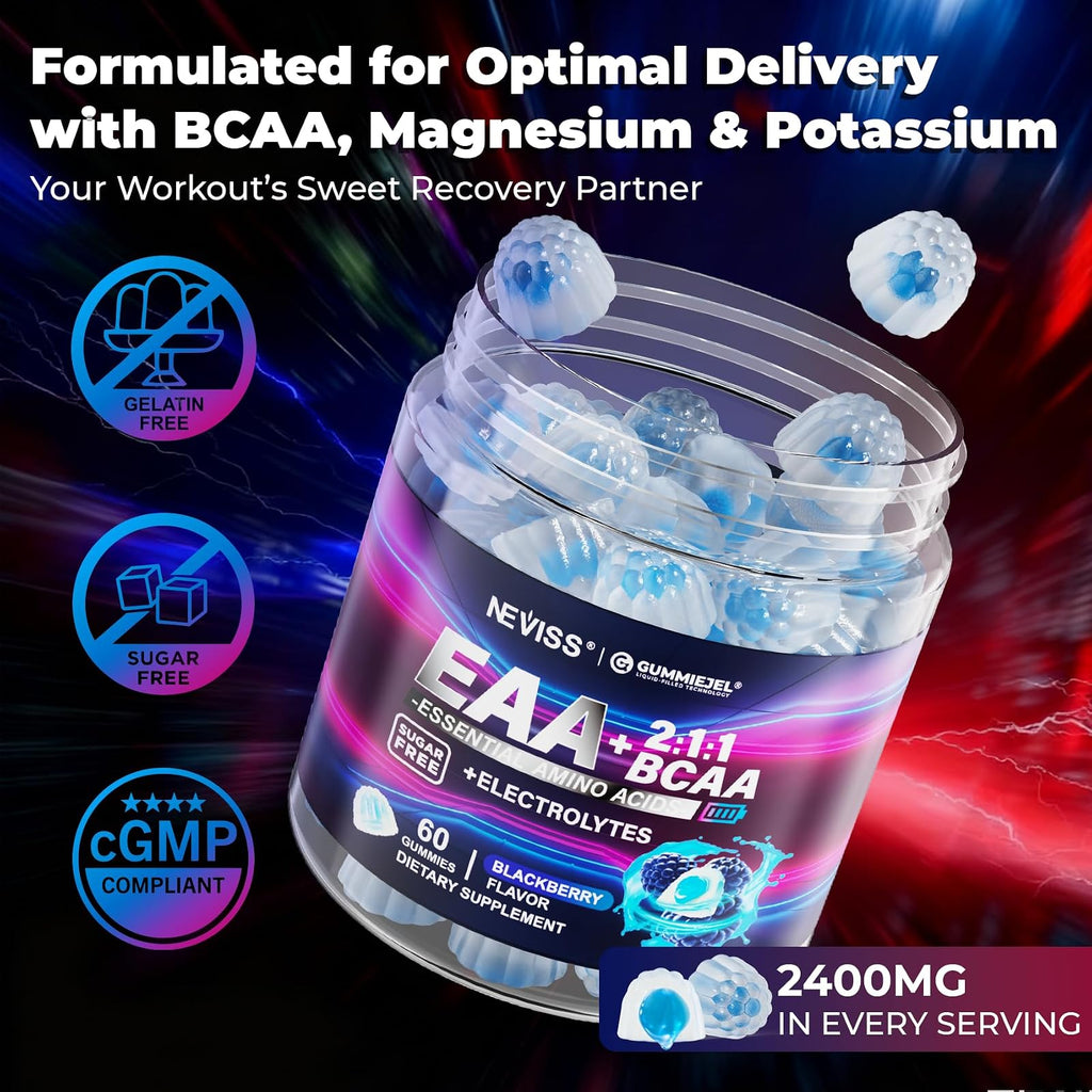 Convenient BCAA gummies for athletes