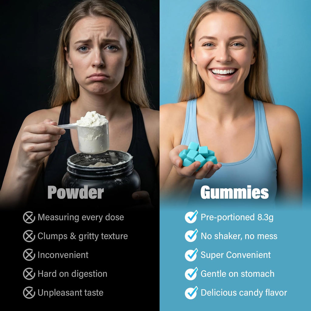 Convenient BCAA gummies on-the-go