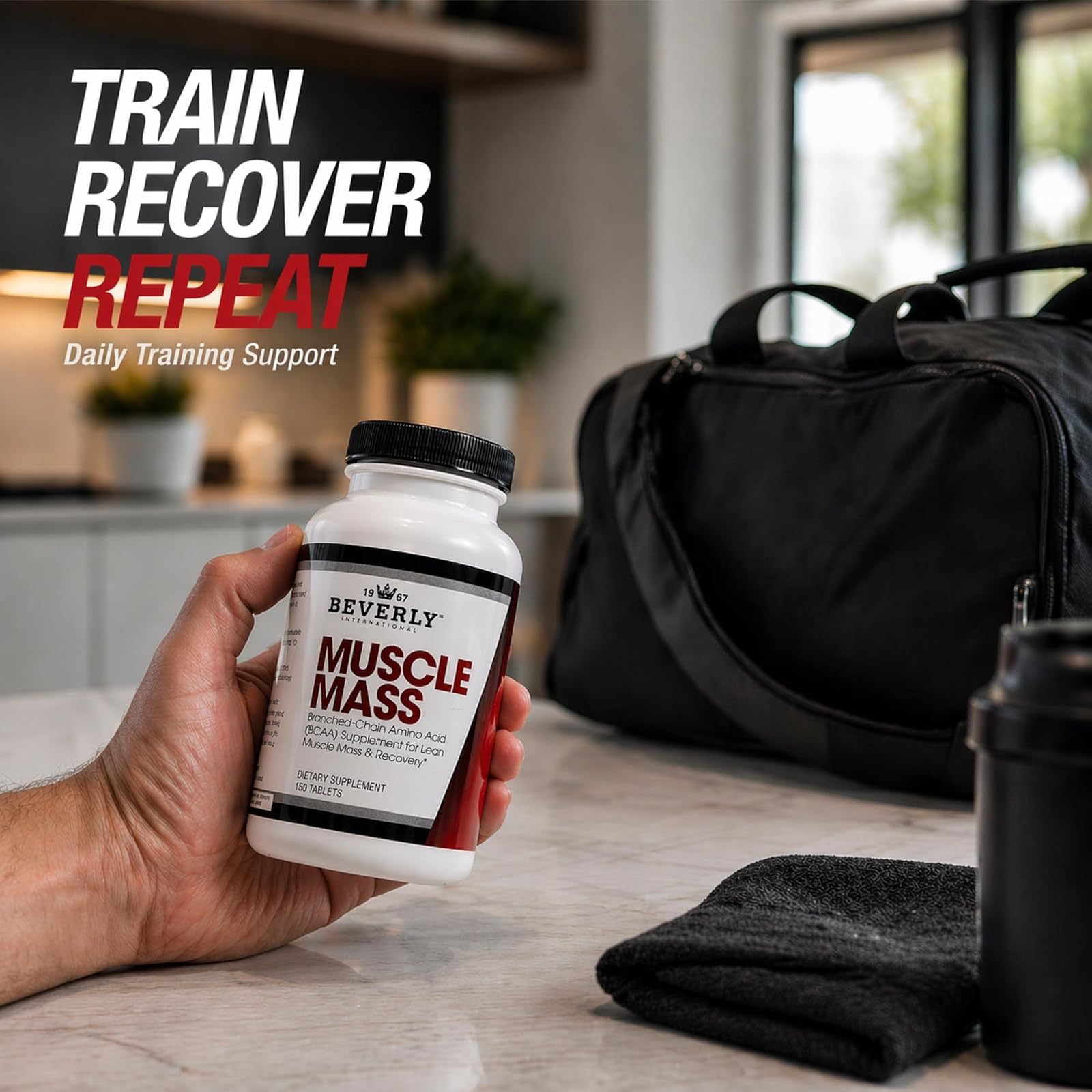Convenient BCAA tablets for on-the-go
