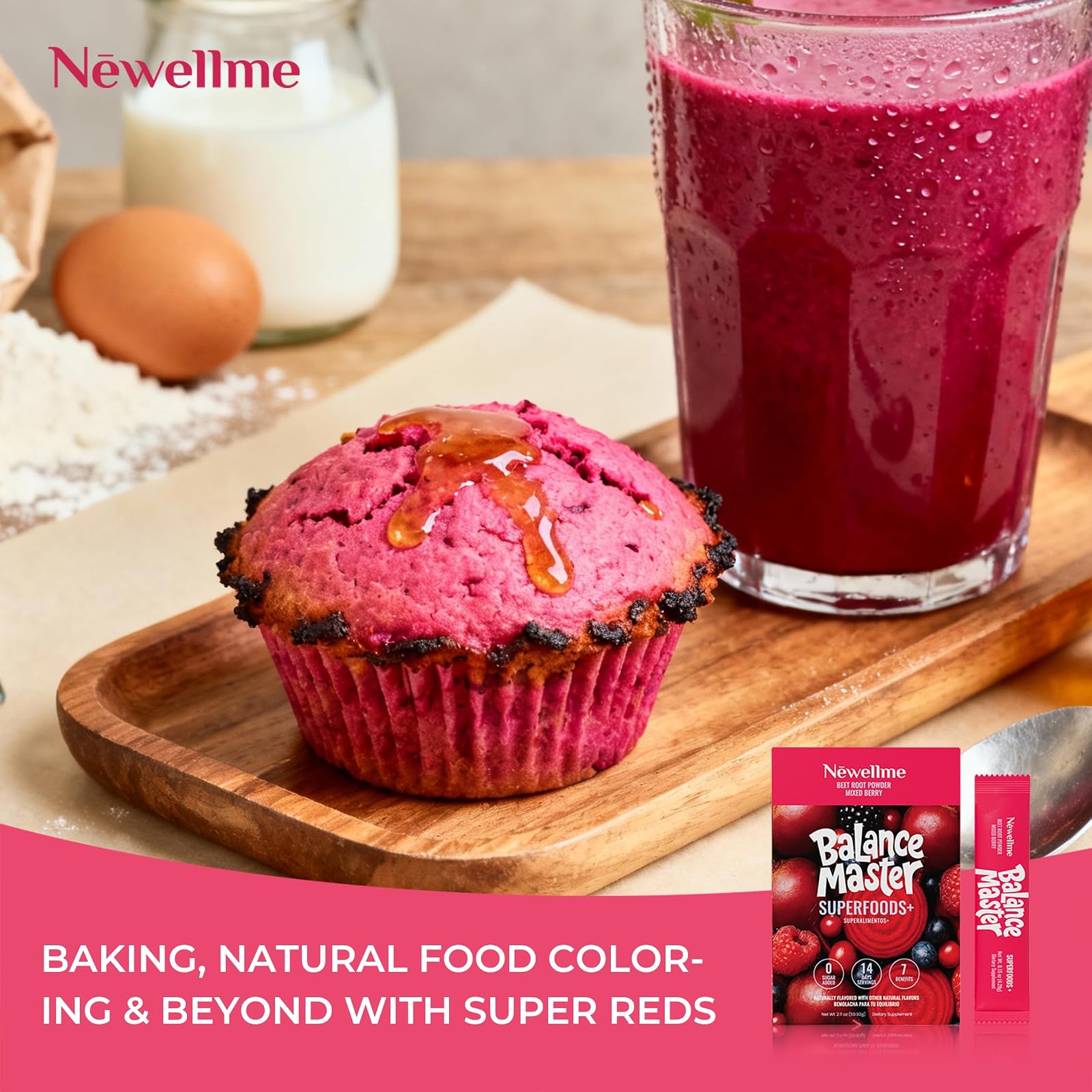 convenient beet root powder on-the-go