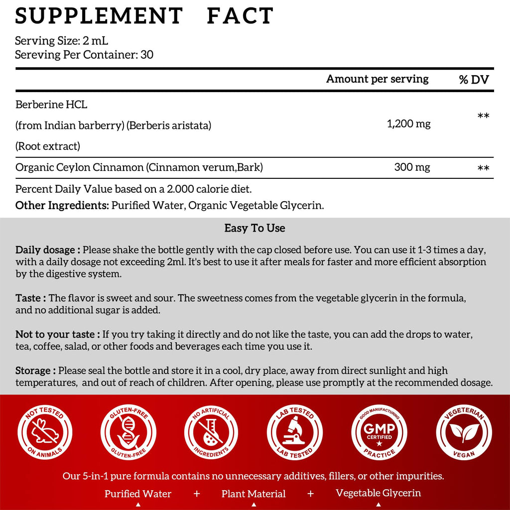 convenient Berberine liquid formula