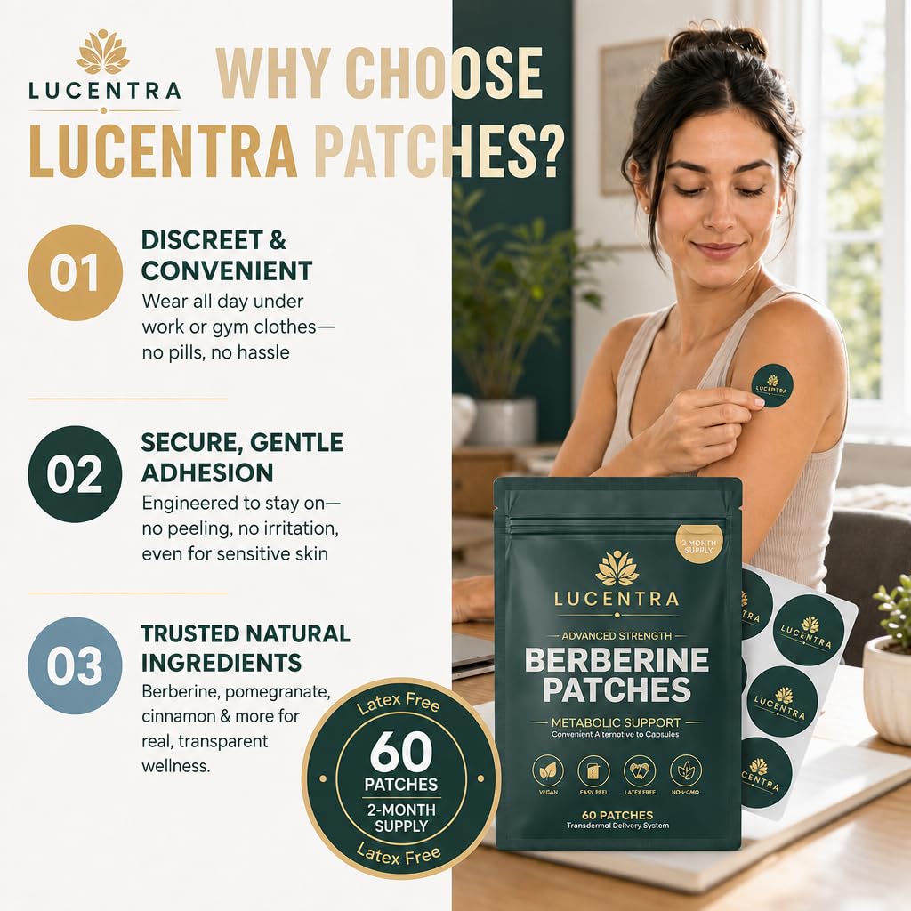 Convenient Berberine patches for daily use