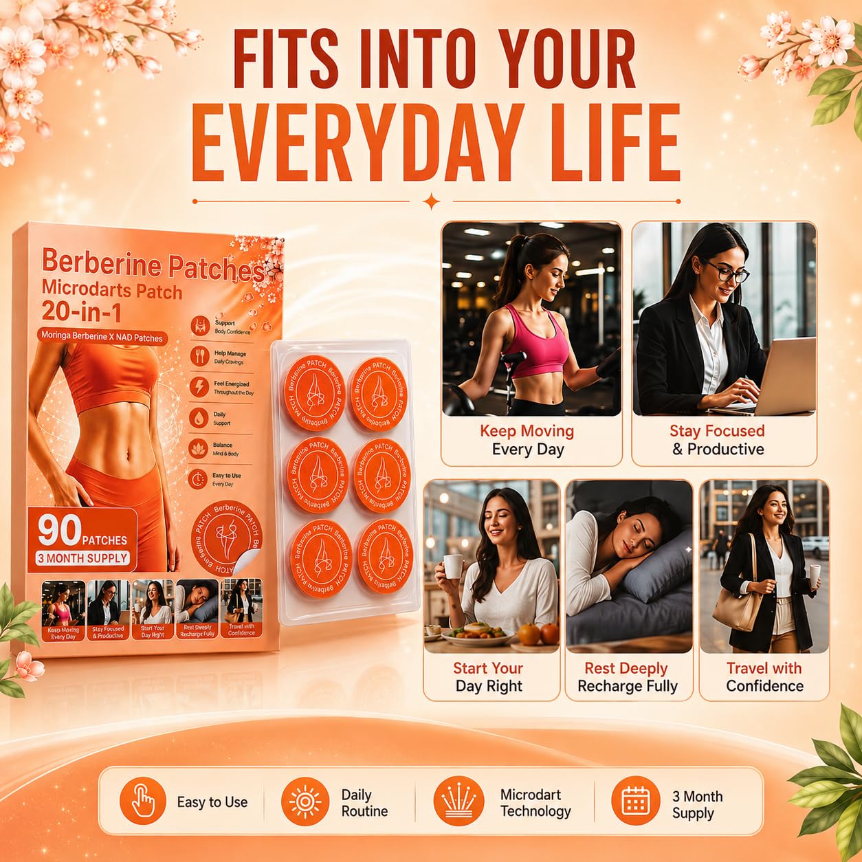 Convenient Berberine patches for health