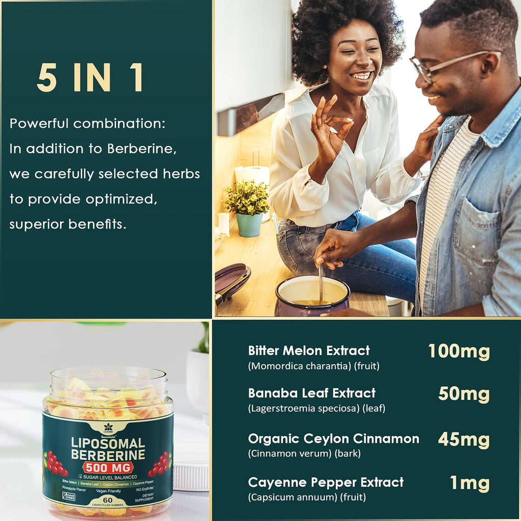 convenient berberine supplement in gummy form