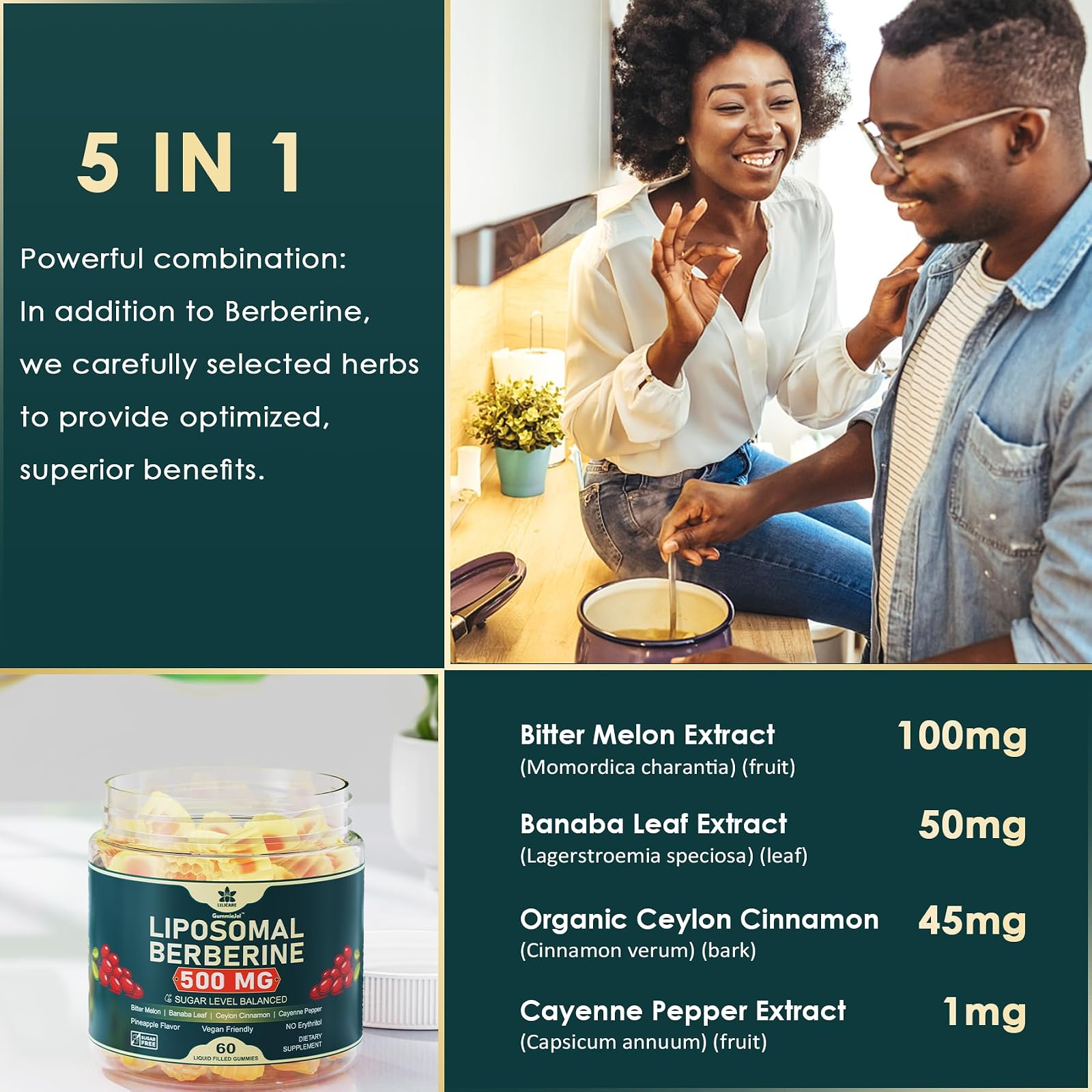 convenient berberine supplement in gummy form
