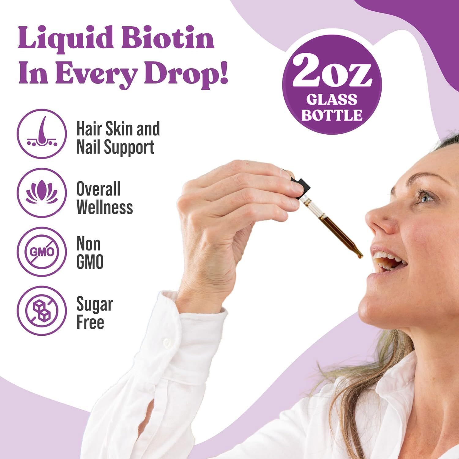 convenient biotin drops for wellness