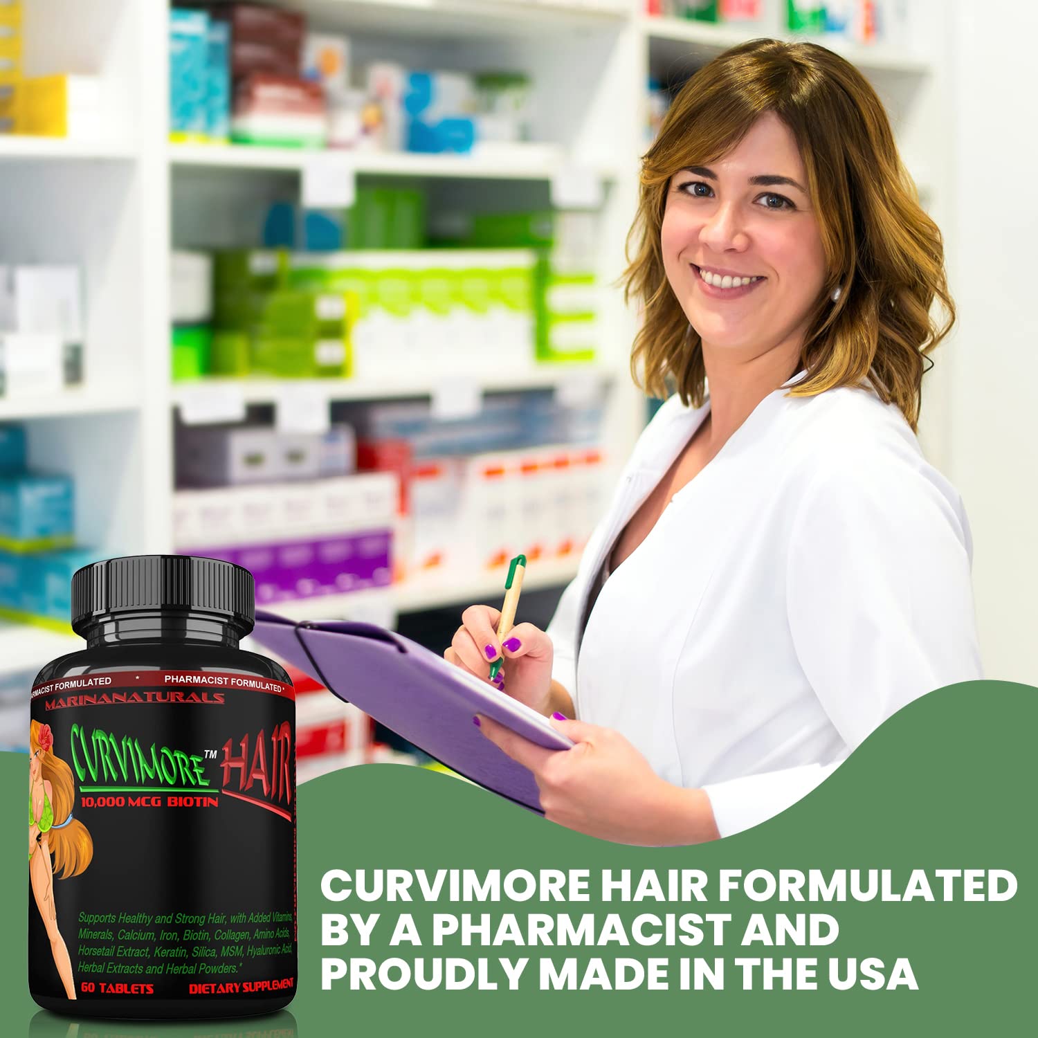 Convenient blended tablet for hair care