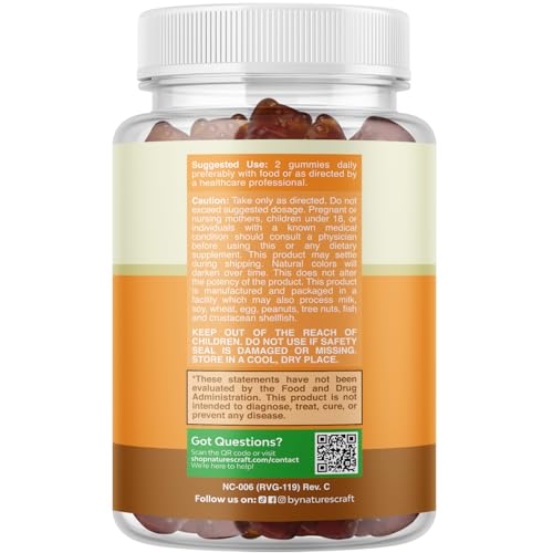 Convenient blended vitamins in gummy shape