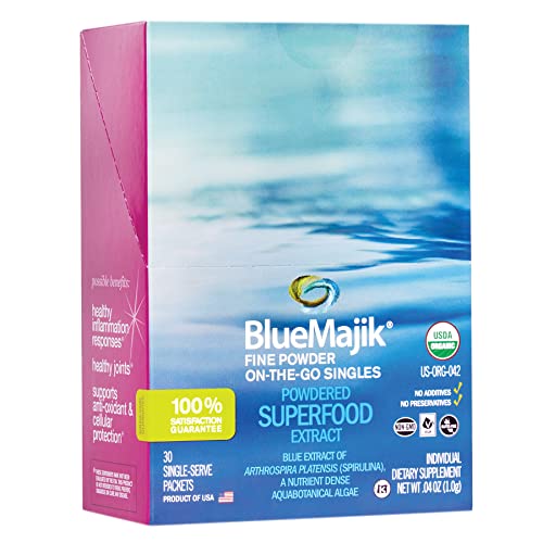 convenient Blue Majik superfood singles