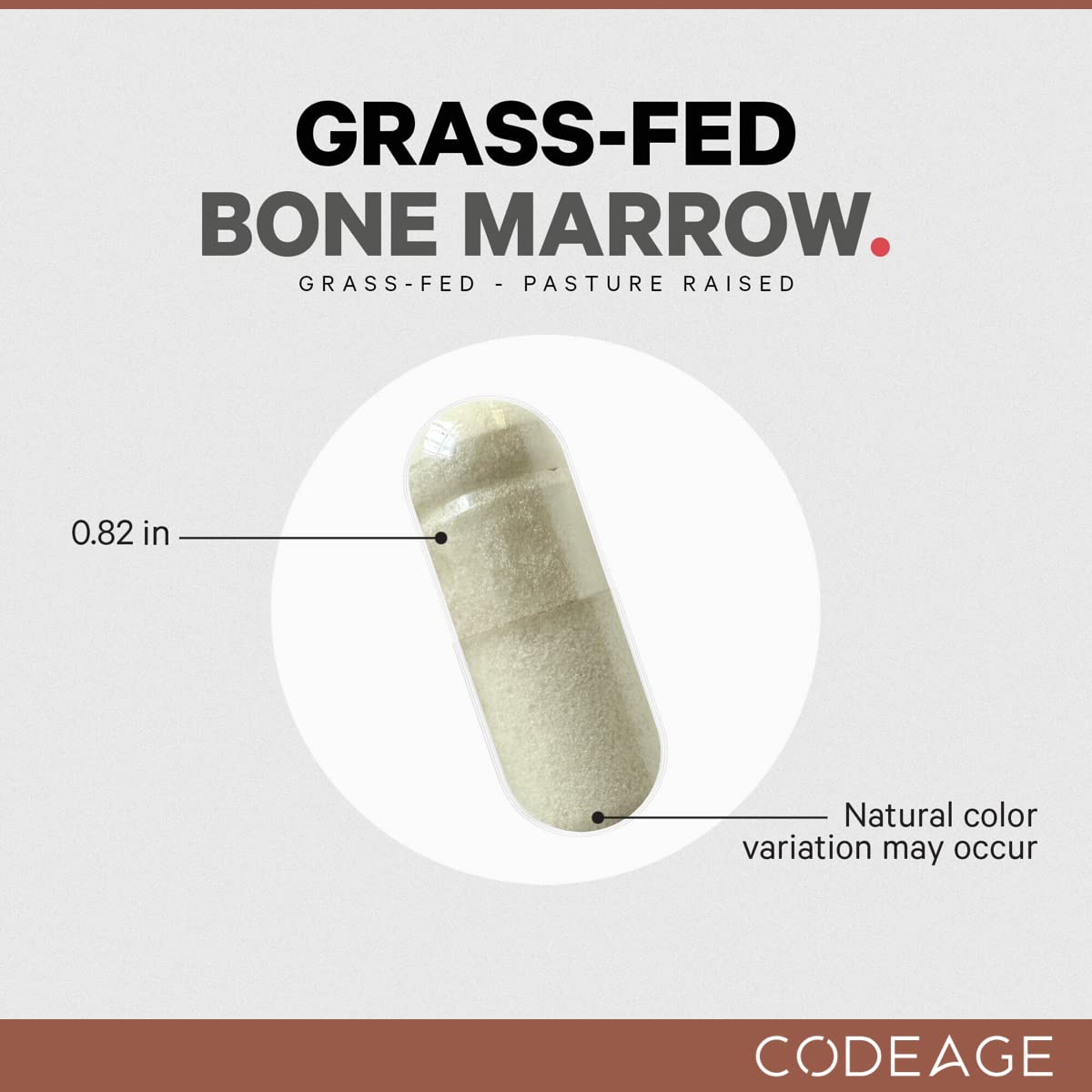 Convenient bone marrow supplement capsules