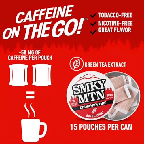 Convenient caffeinated pouches for athletes