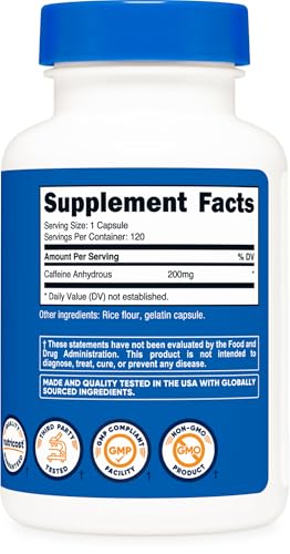 Convenient caffeine capsules for daily use
