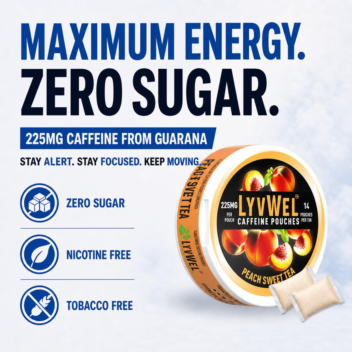 Convenient caffeine pouches for athletes