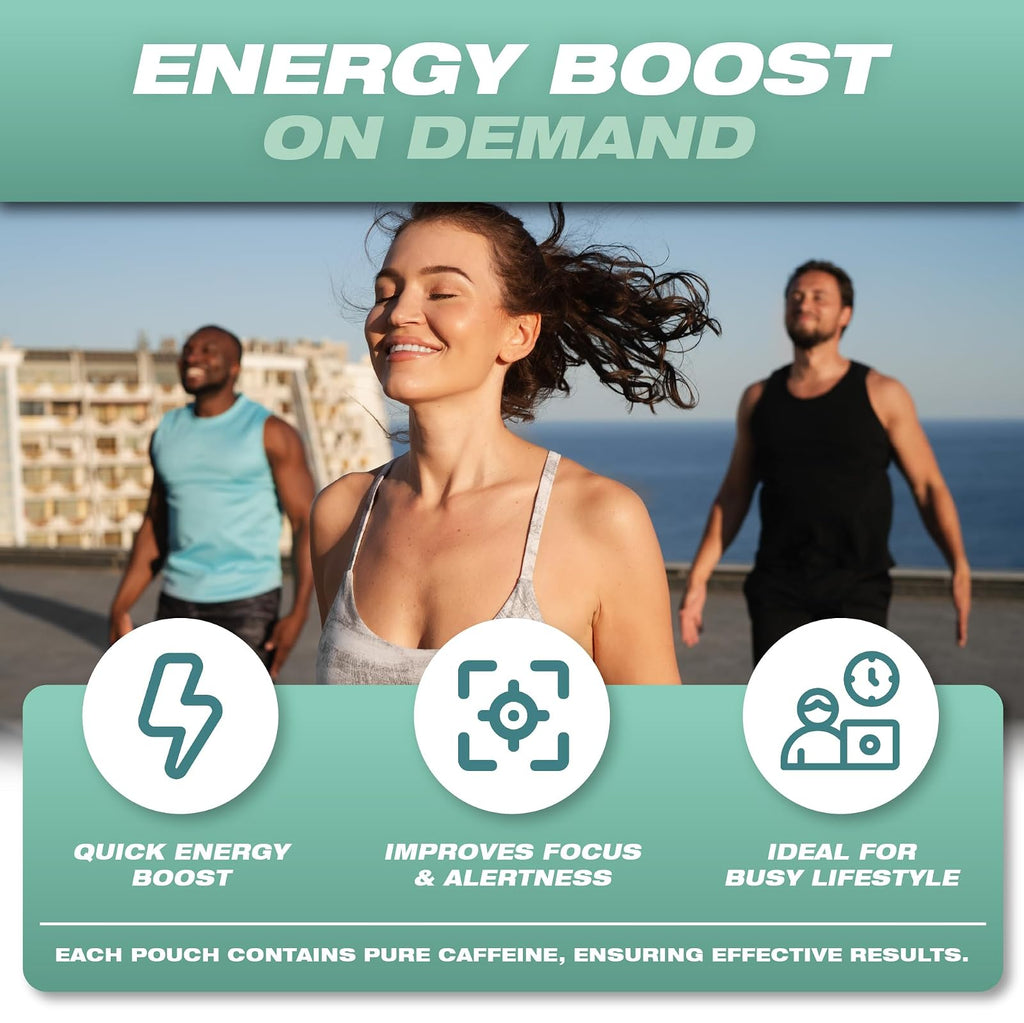 Convenient caffeine pouches for athletes