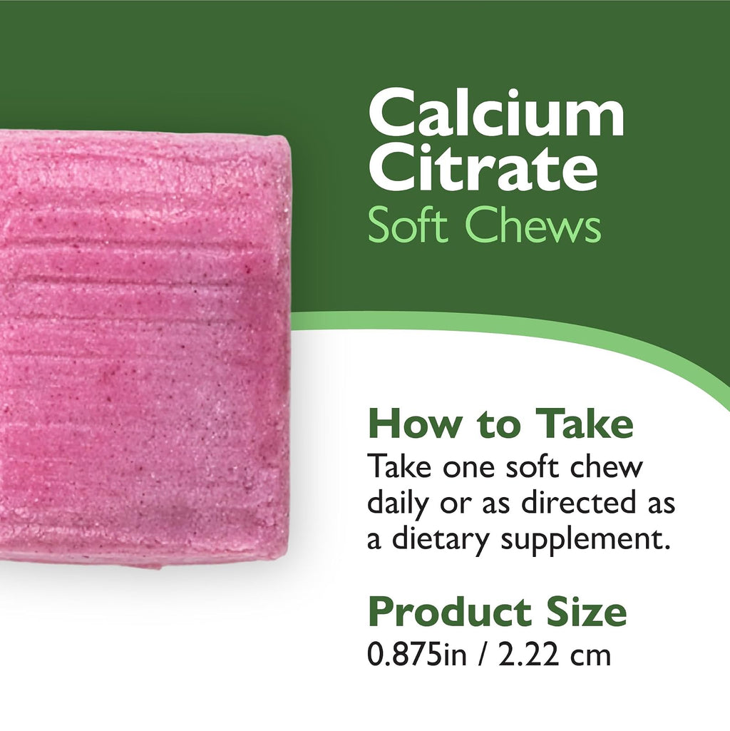 Convenient calcium chews for on-the-go wellness