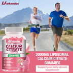 Convenient calcium gummies for on-the-go nutrition
