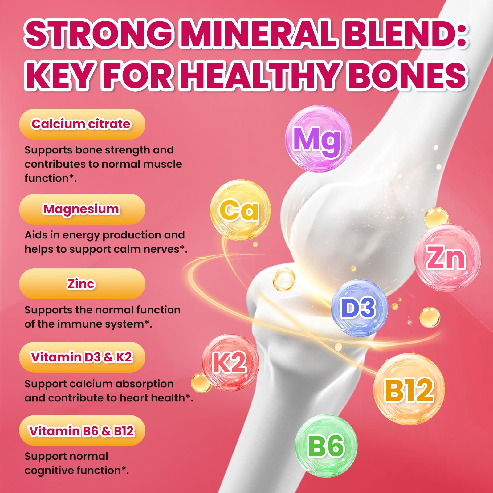 Convenient calcium gummies for on-the-go