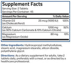 Convenient calcium tablets for daily use
