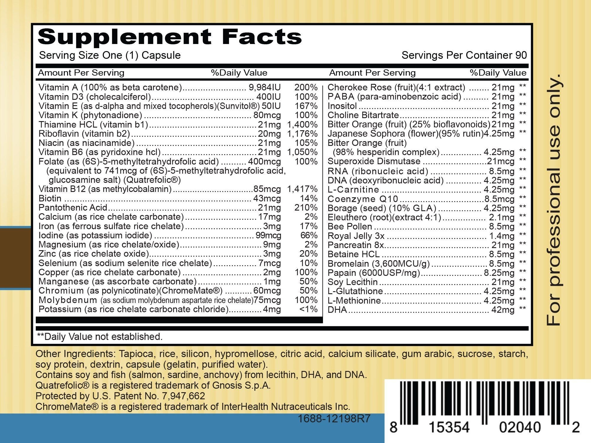 Convenient capsule form for easy intake